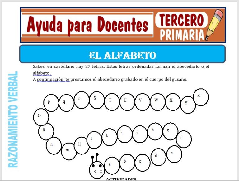 El Alfabeto para Tercero de Primaria – Ayuda para Docentes