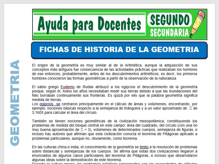 Geometría para Segundo de Secundaria – Ayuda para Docentes