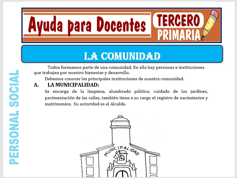 Personal Social para Tercero de Primaria – Ayuda para Docentes