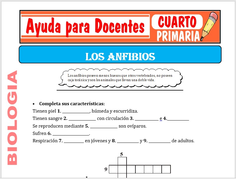 Biología para Cuarto de Primaria – Ayuda para Docentes