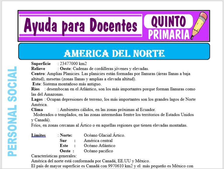 Personal Social para Quinto de Primaria – Ayuda para Docentes
