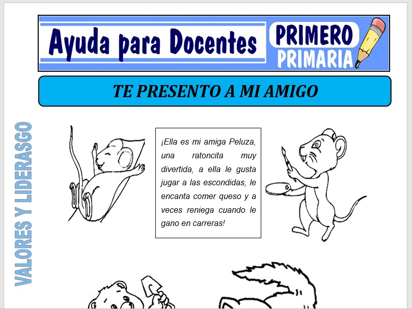 Mi Ambiente Para Estudiar para Primero de Primaria – Ayuda para Docentes