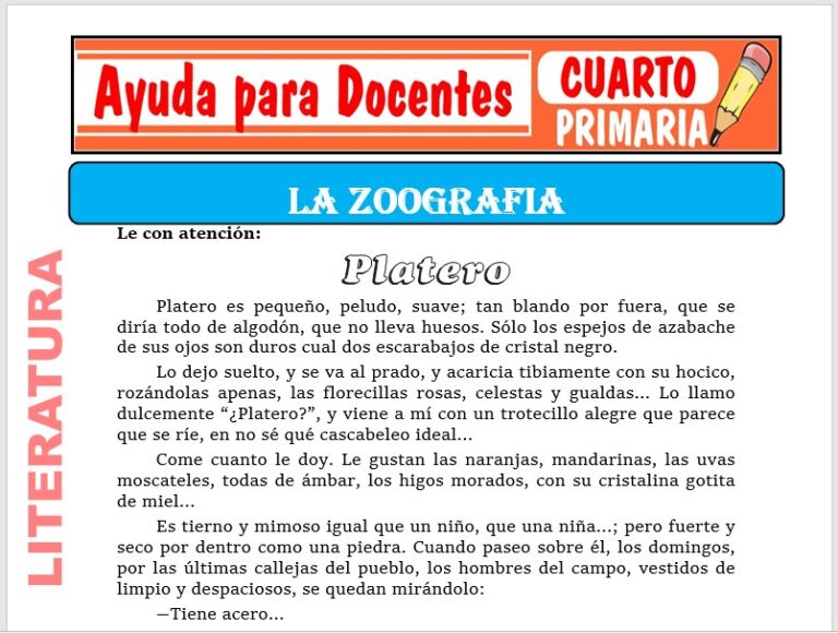 Literatura para Cuarto de Primaria – Ayuda para Docentes